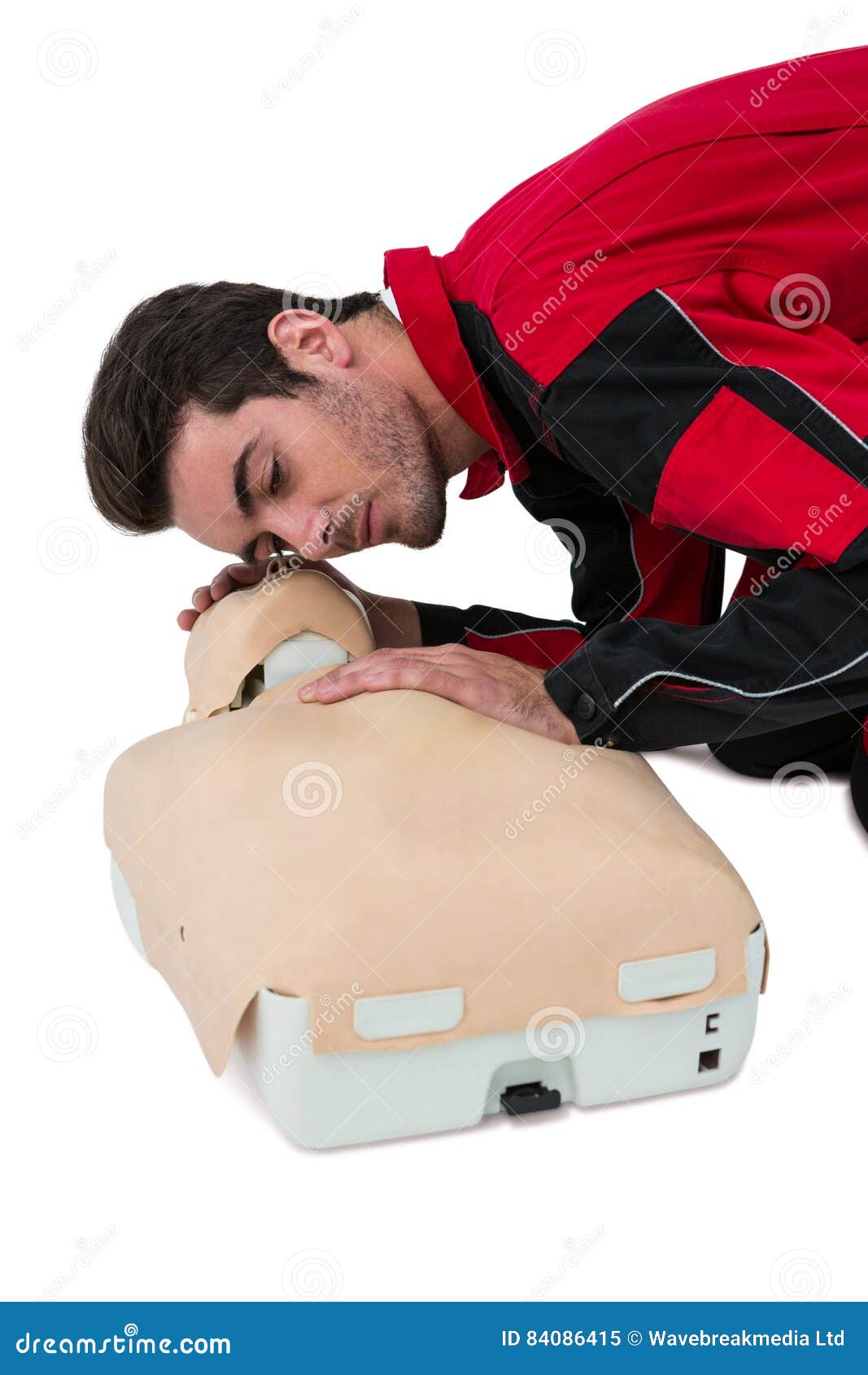 Paramedic Practising Resuscitation on Dummy Stock Image - Image of ...