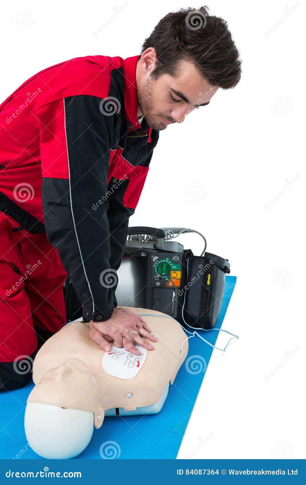 Paramedic Practising Resuscitation on Dummy Stock Photo - Image of ...