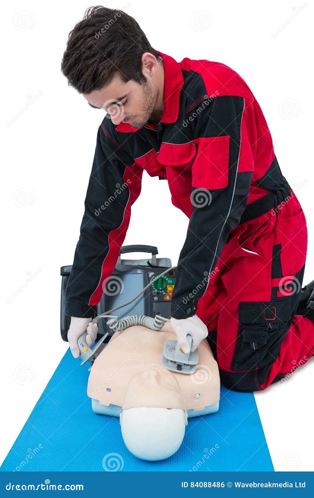 Paramedic Practising Resuscitation On Dummy Royalty-Free Stock Image ...
