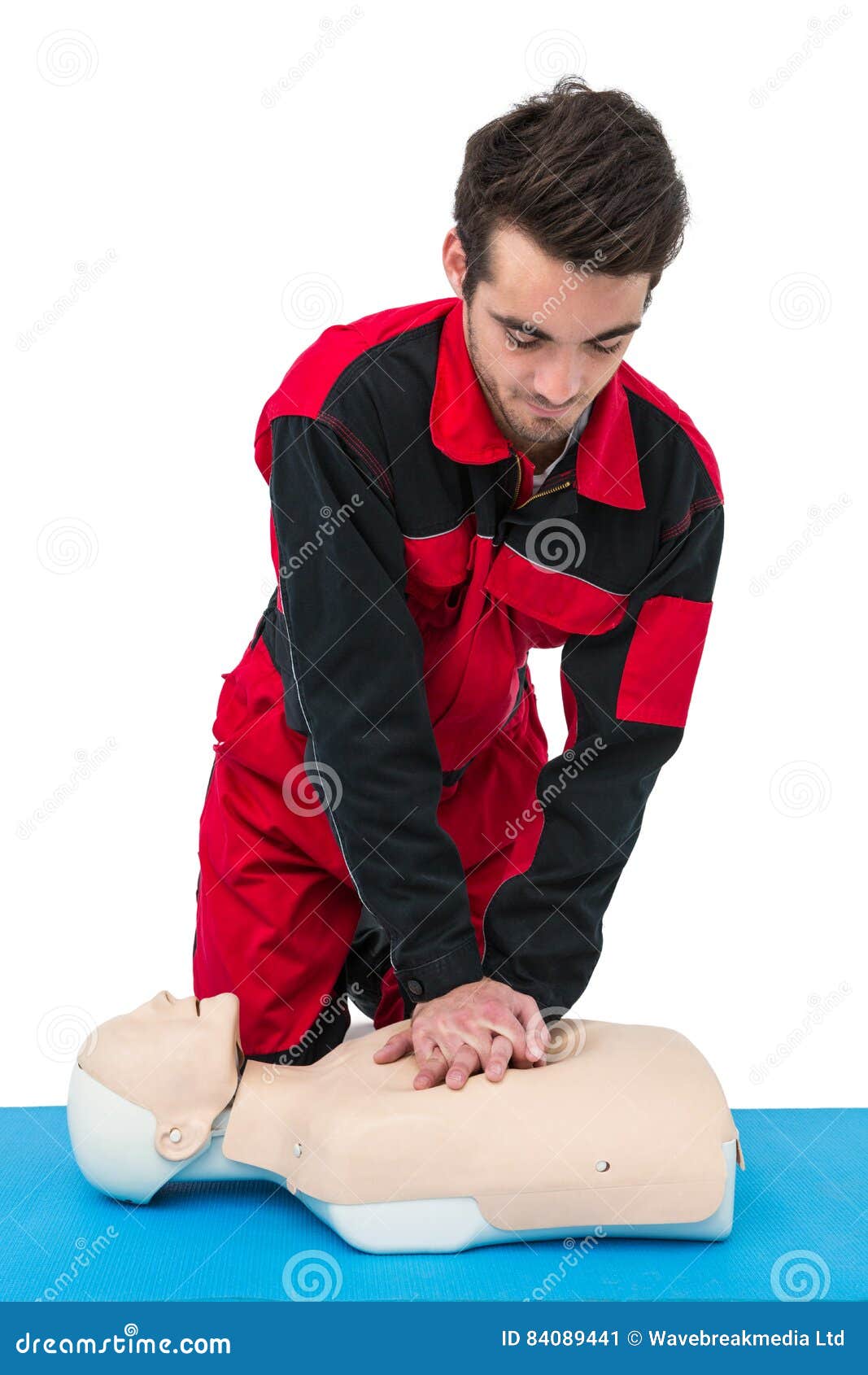 Paramedic Practising Resuscitation on Dummy Stock Image - Image of ...