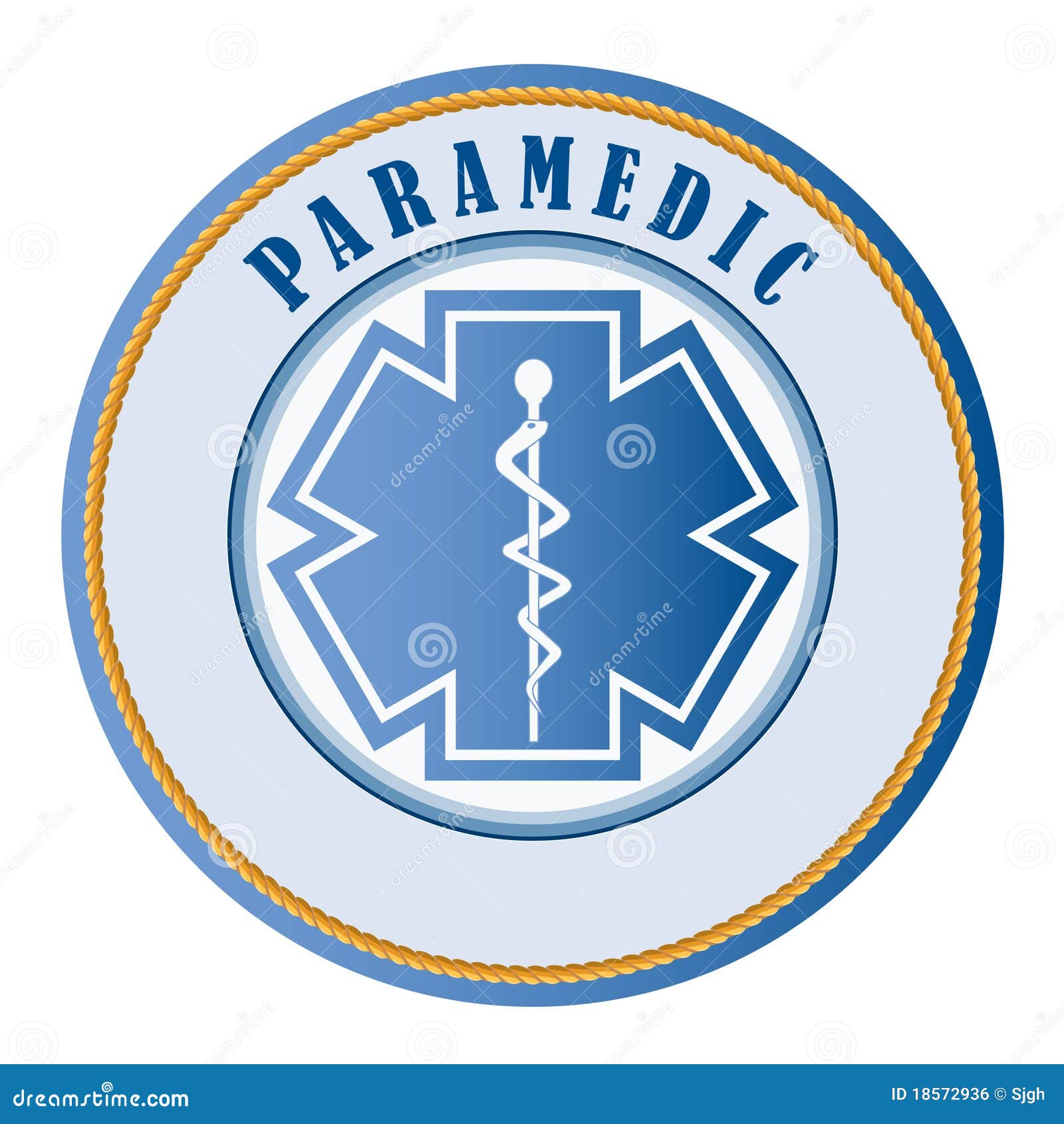 Paramedic Shield Sign Vector Illustration | CartoonDealer.com #13654230