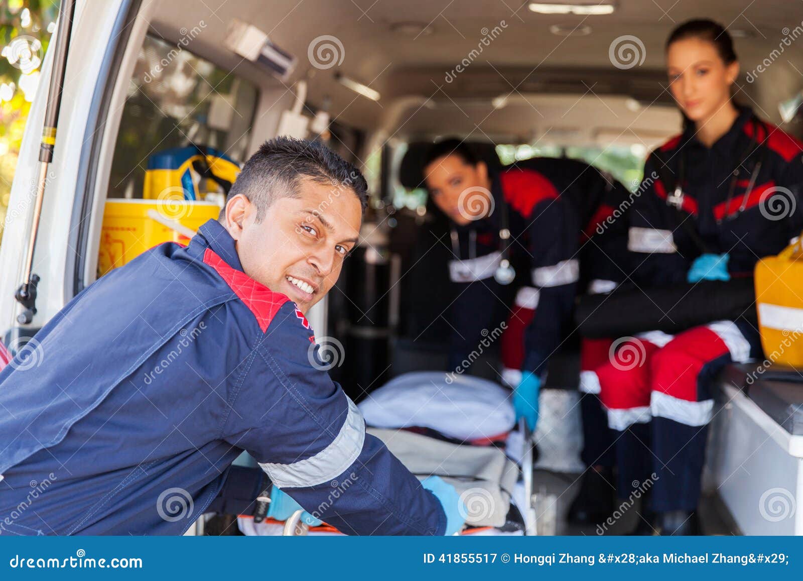 Paramedic team stock image. Image of rescue, certified - 41855517