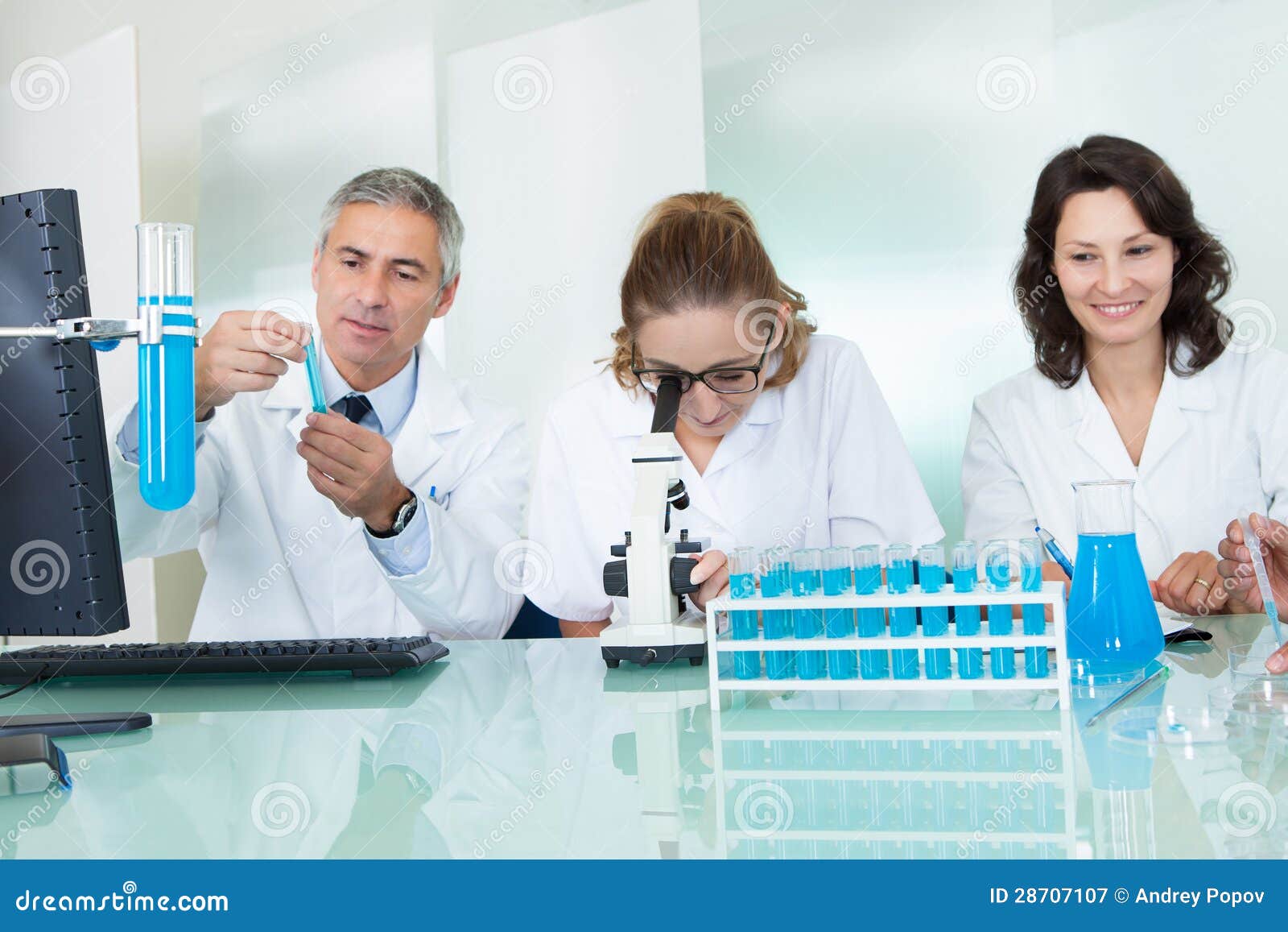 Paramedical or Technical Staff in a Lab Stock Image - Image of female ...