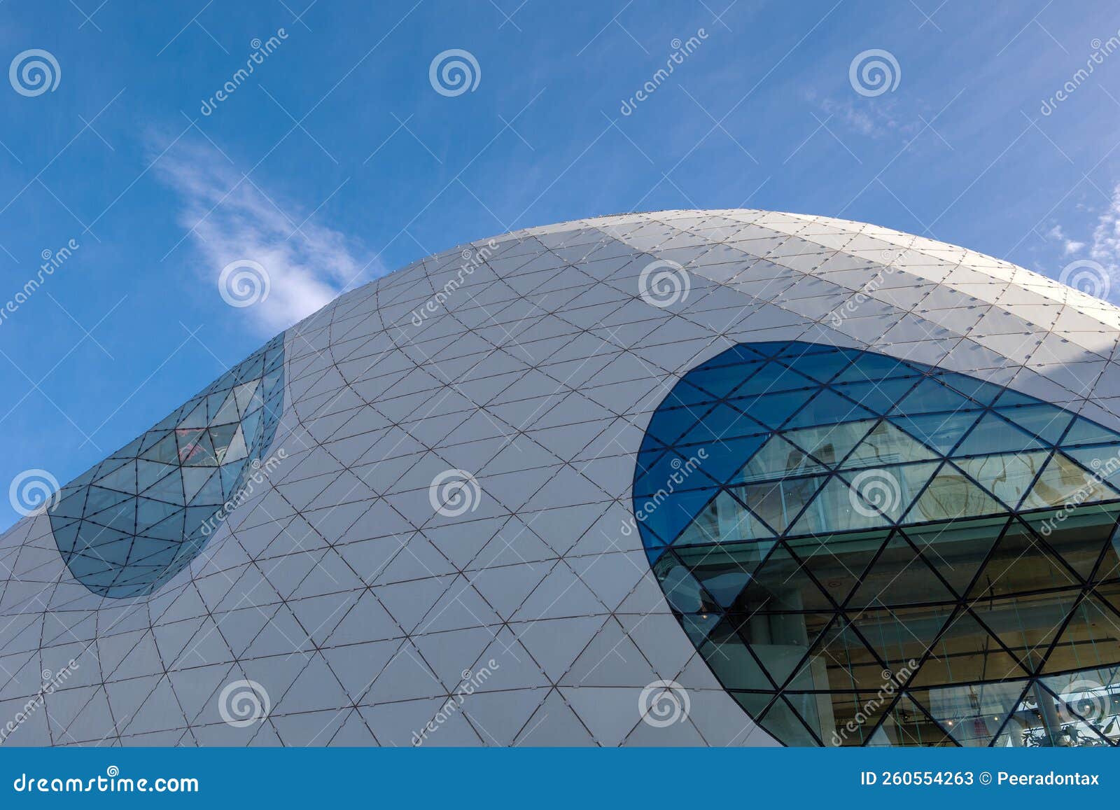 Parametric Architectural Facade with Diamond Pattern. Editorial Stock ...