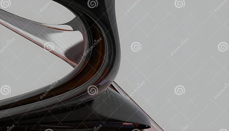Parametric Color Concept 3d Design. Render Abstract Background with ...