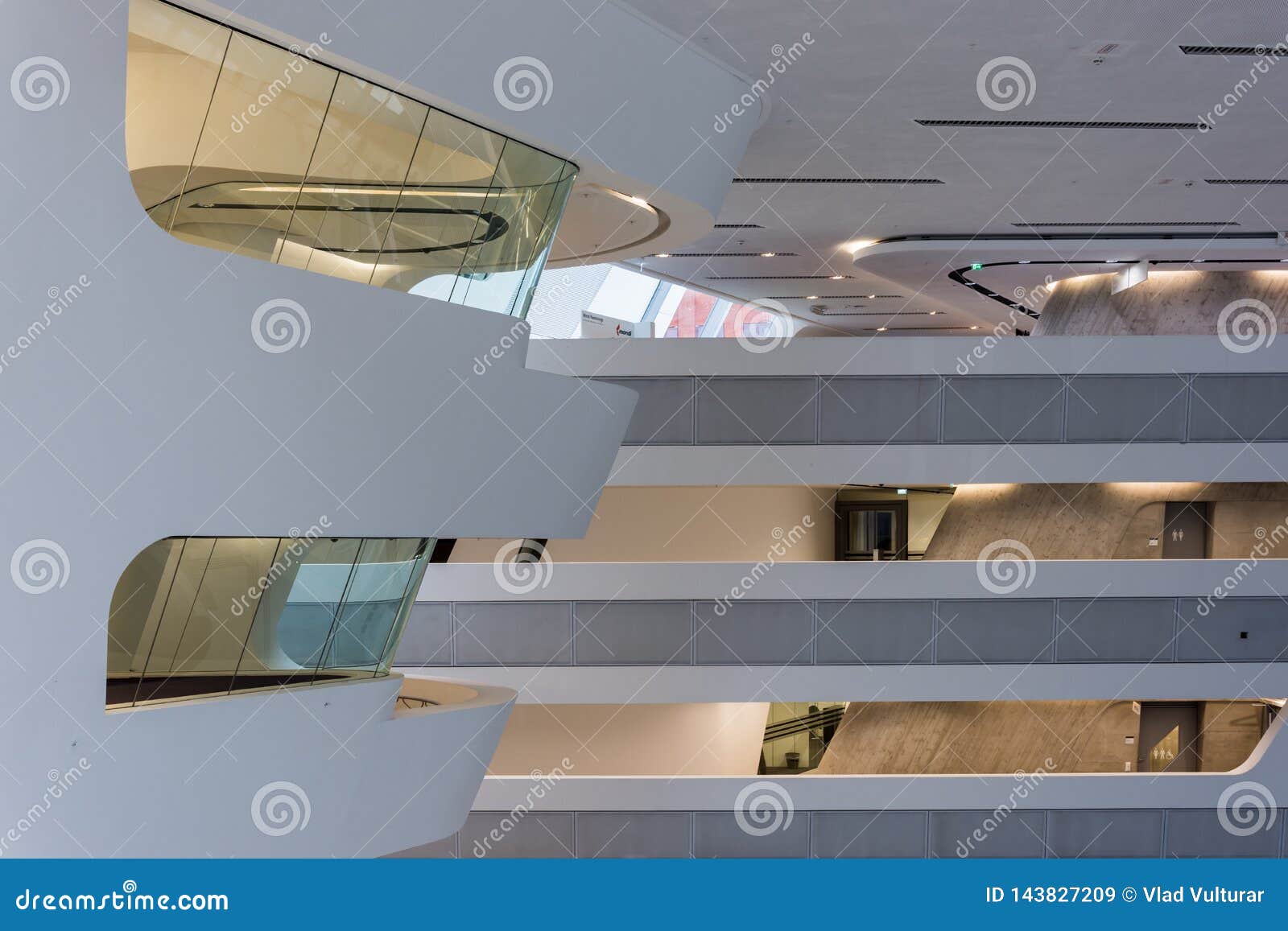 Vienna / Austria / November 12, 2017: Parametric Interior of Zaha ...