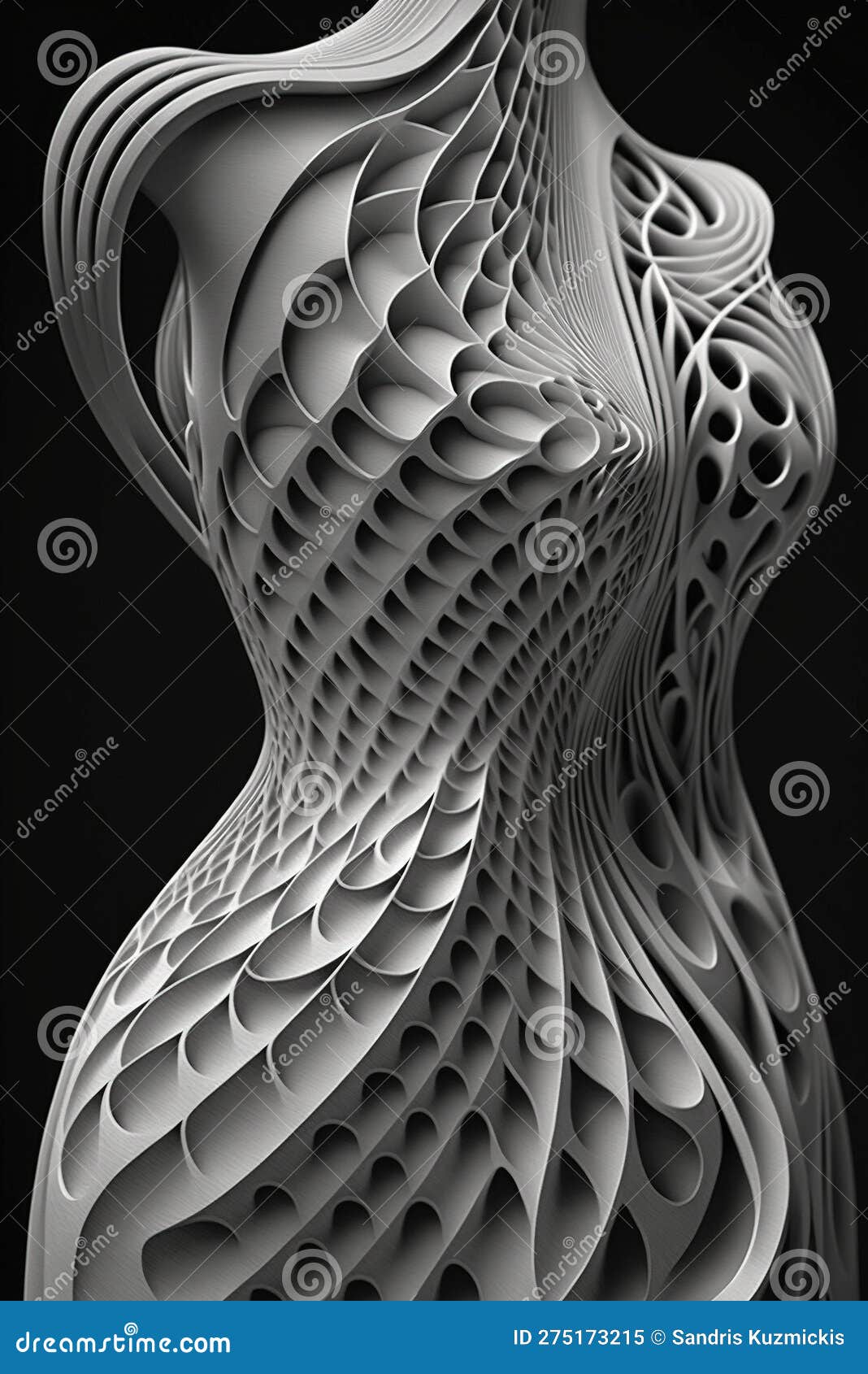 Parametric Pattern for a Full Human Body Shape and Curves. Generative ...