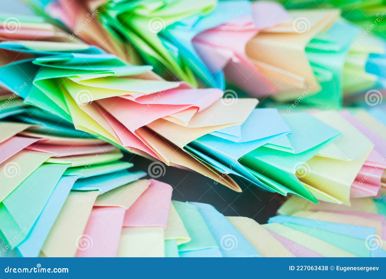 Parametric Structure Made of Colorful Paper Stock Photo - Image of ...
