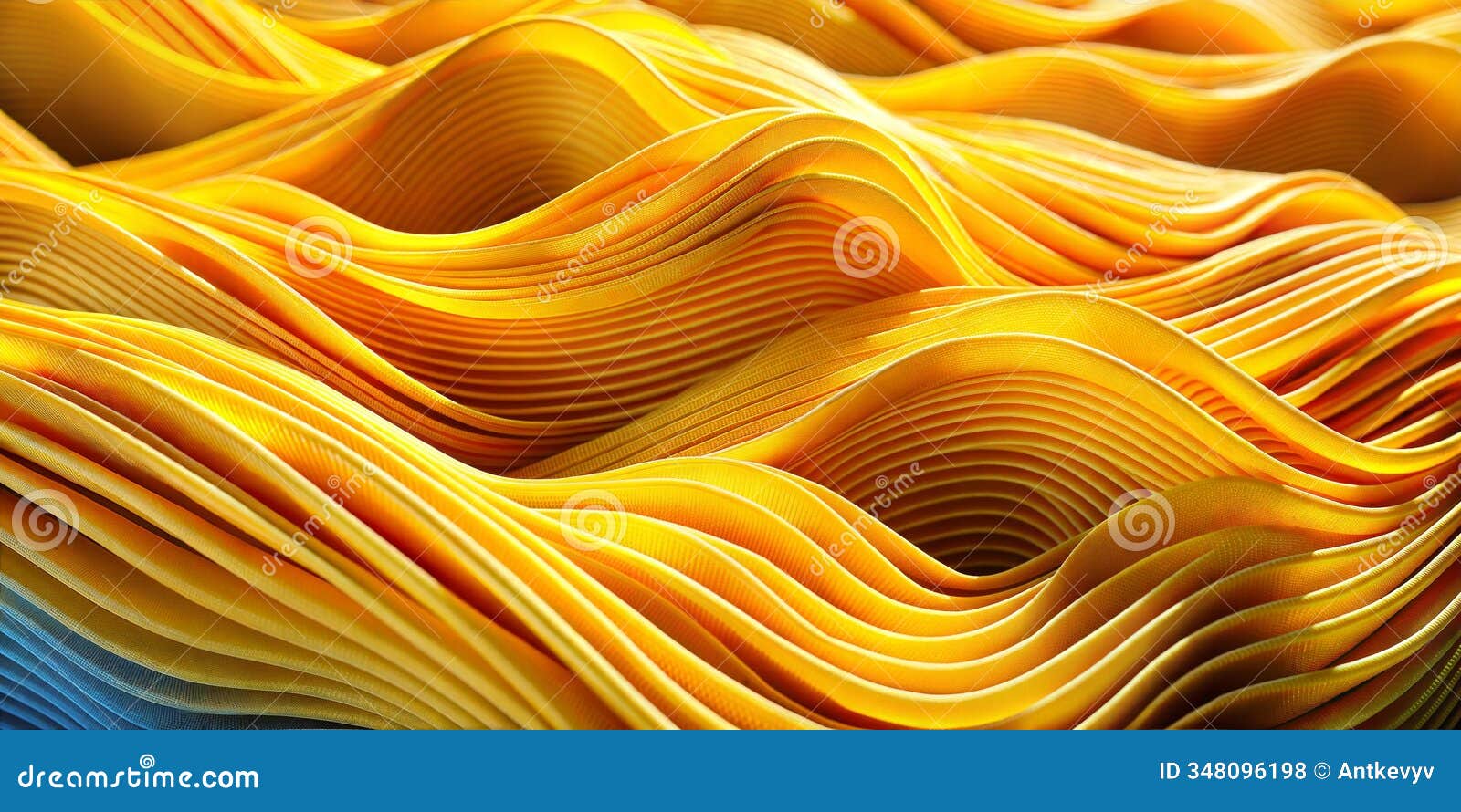Parametric Surface with Yellow Orange Color, Imagination Innovation Creativity Exploration Stock ...