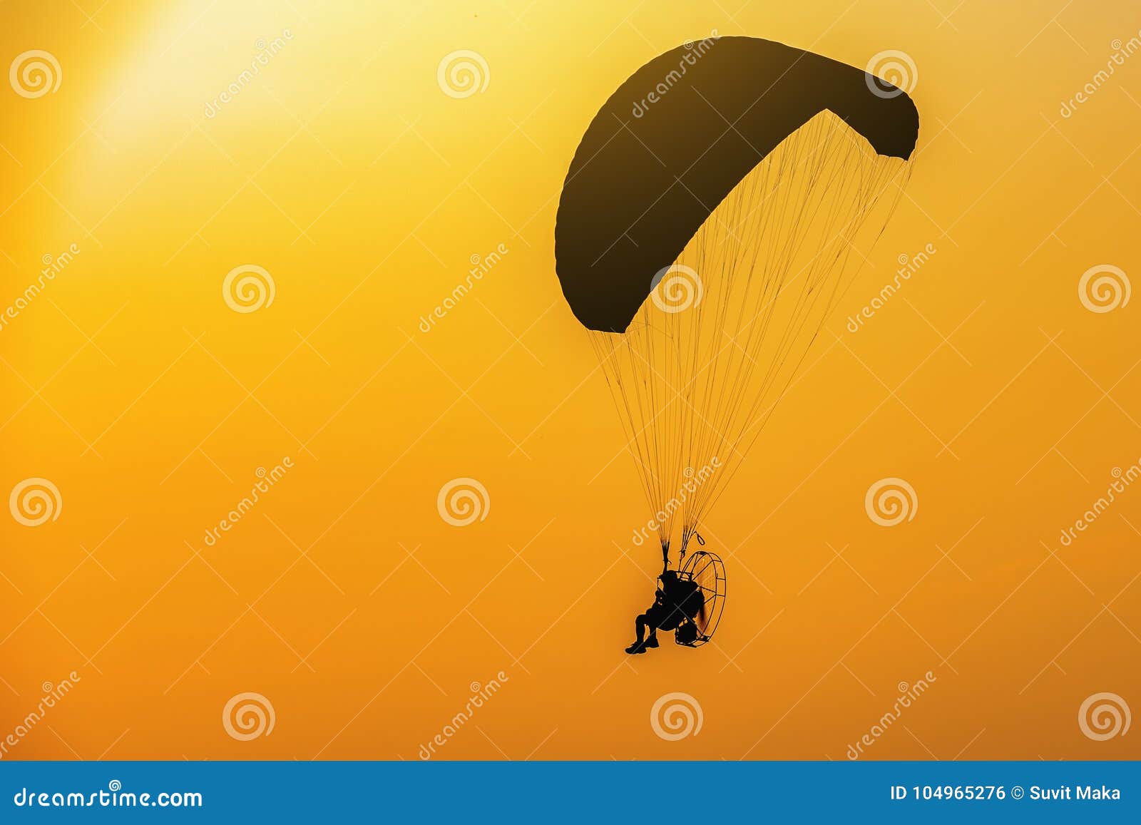 Paramotor stock photo. Image of action, freedom, aviation - 104965276