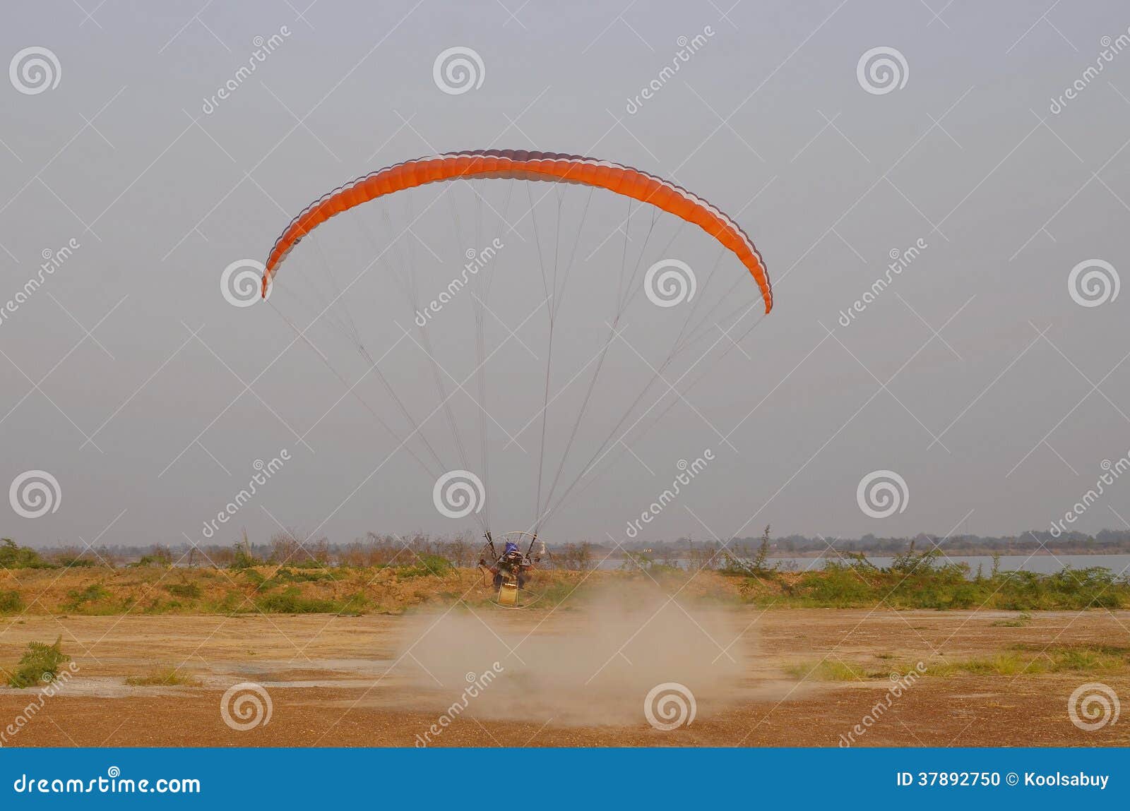 Paramotor. stock photo. Image of paraglider, aeromobile - 37892750