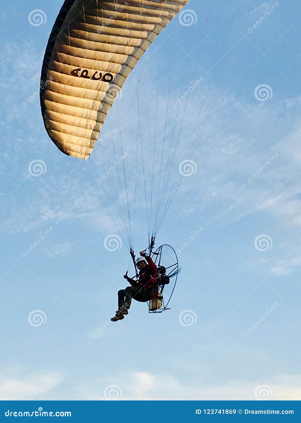 Paramotor PPG editorial stock image. Image of flying - 123741869