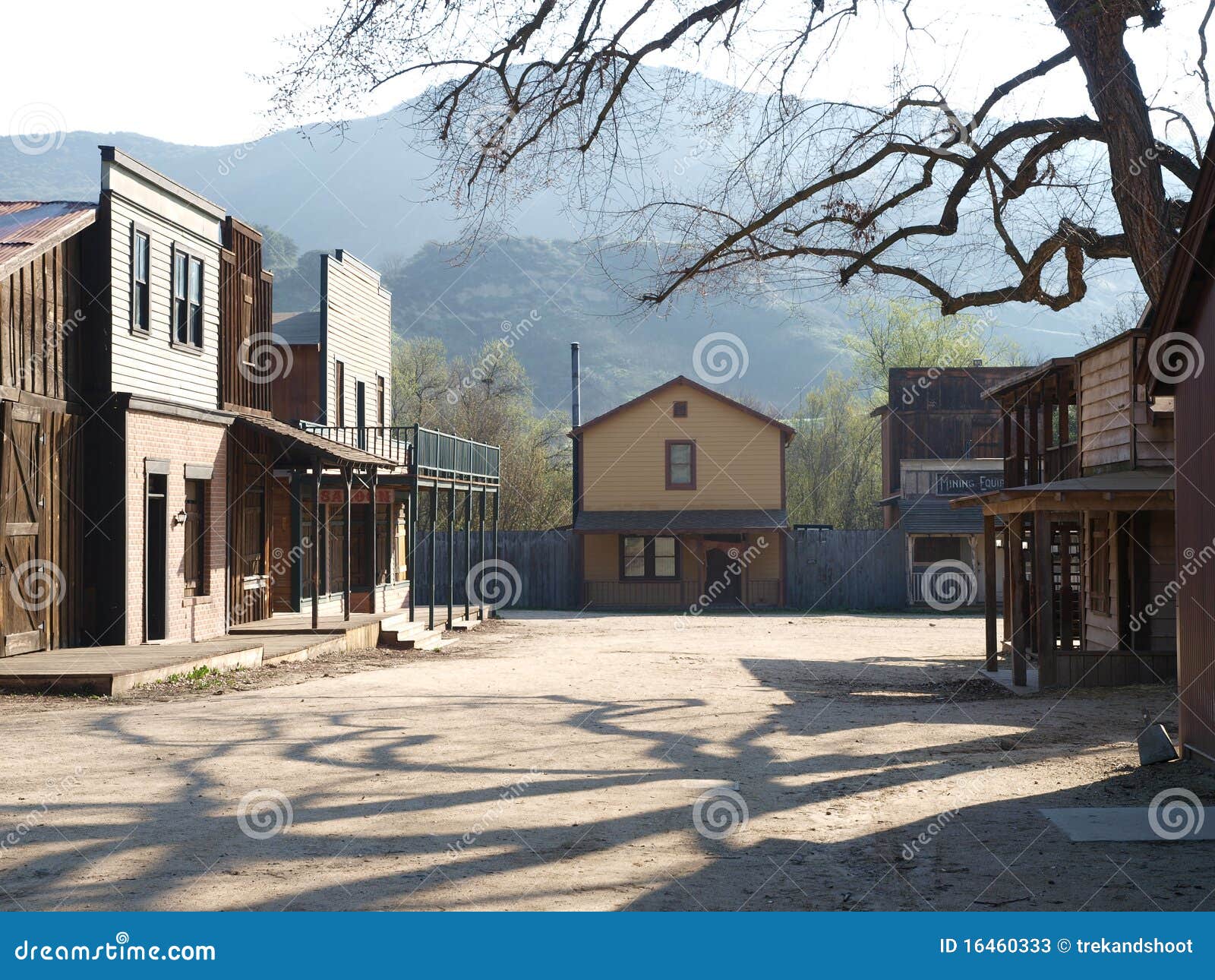 Paramount Ranch stock image. Image of buildings, retro - 16460333