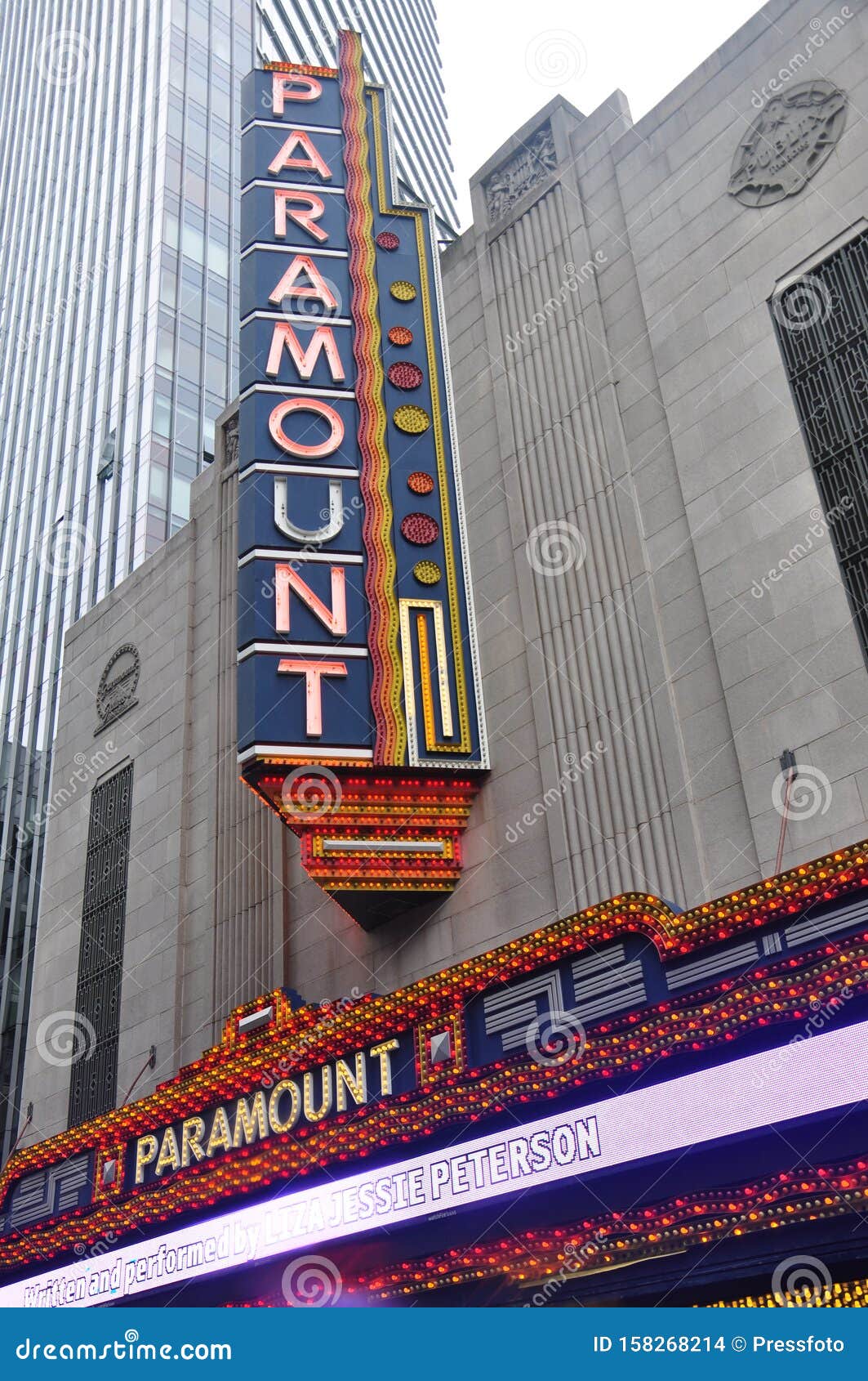 Paramount Theater Boston, Massachusetts Redaktionell Fotografering för ...