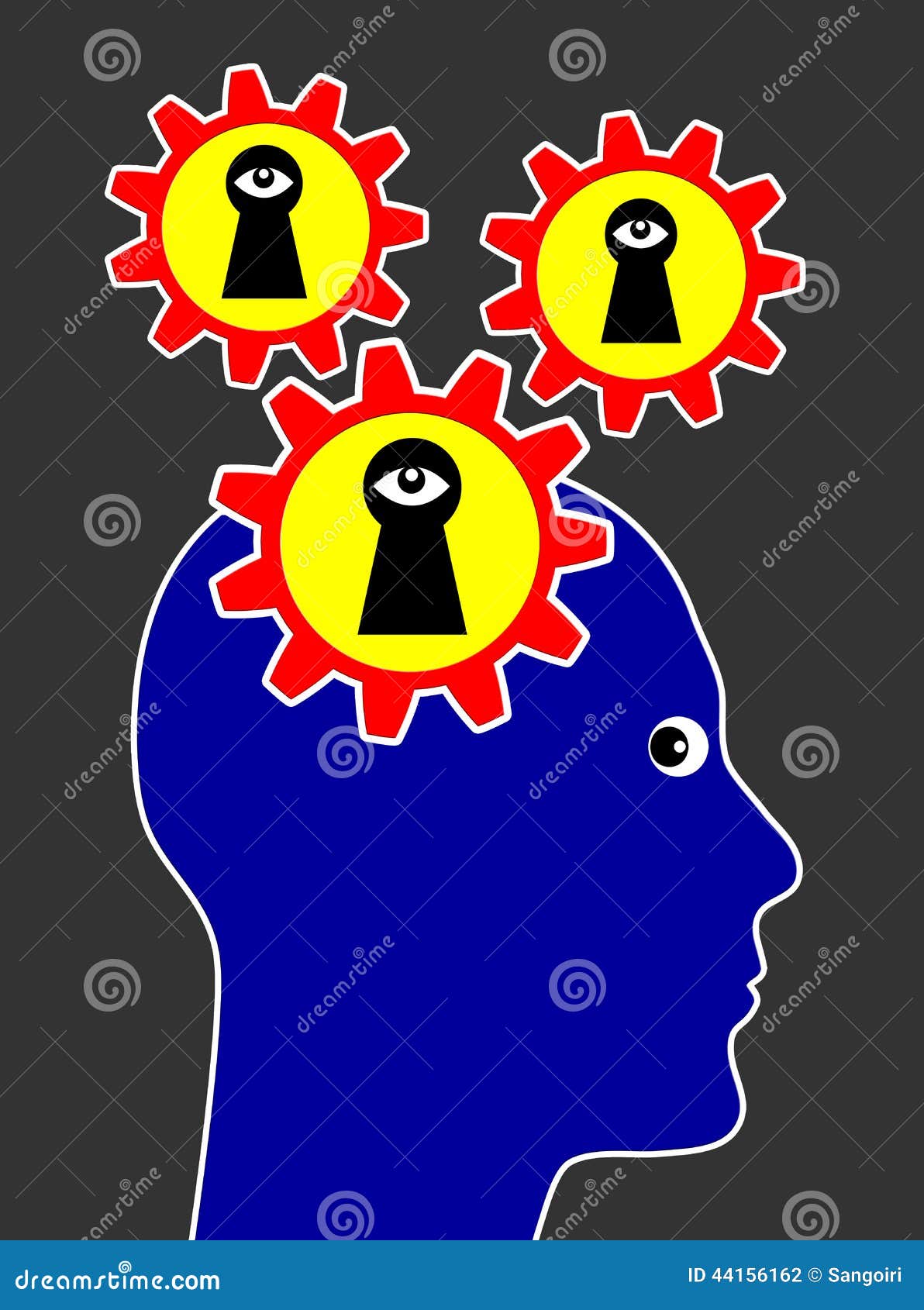 Concept Of Paranoia, Persecution Mania, Phobias And Mental Disorders. A ...