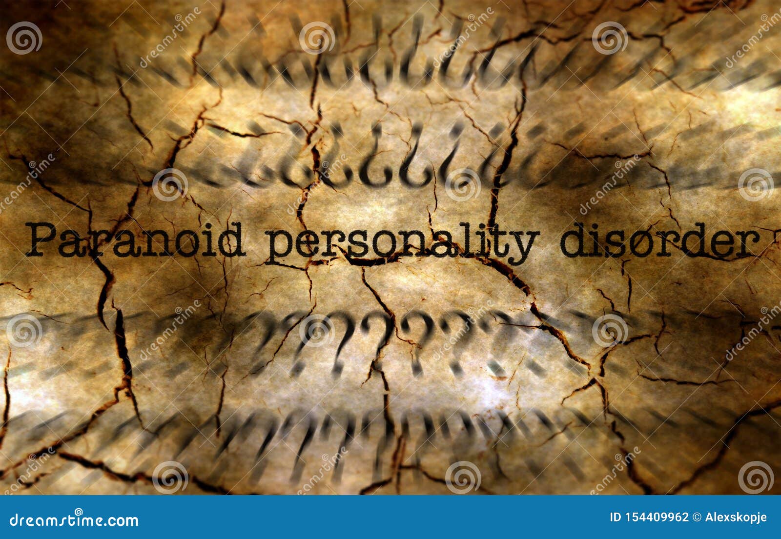 Paranoid Personality Disorder Grunge Concept Stock Photo - Image of ...