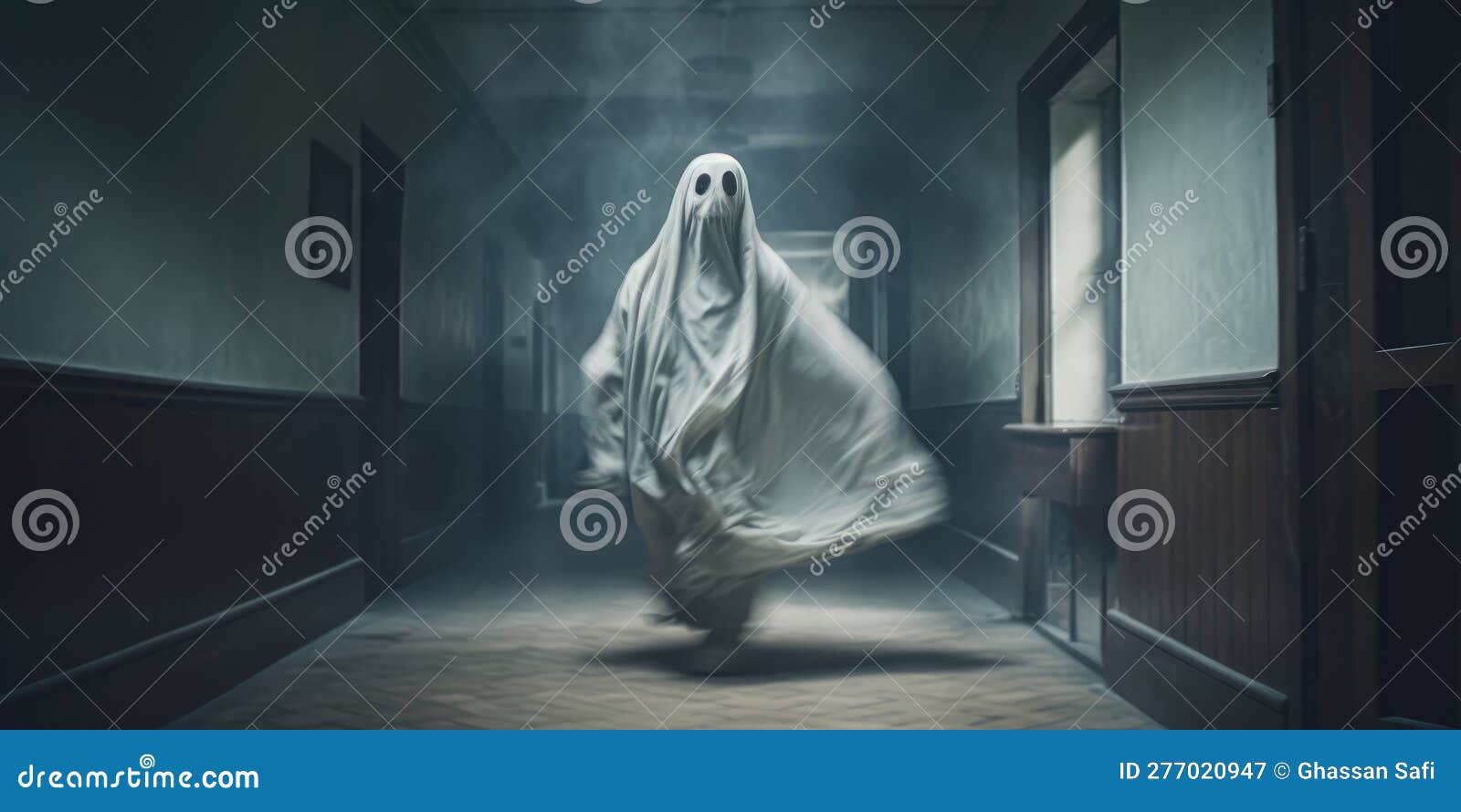 Paranormal Activity of an Apparition Approaching Stock Image - Image of ...