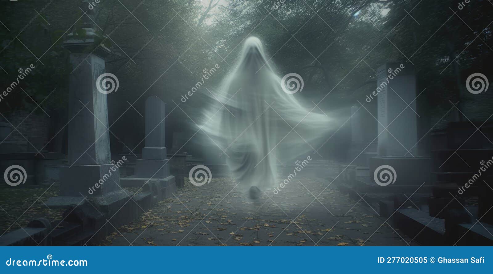 Paranormal Activity of an Apparition Approaching Stock Image - Image of ...