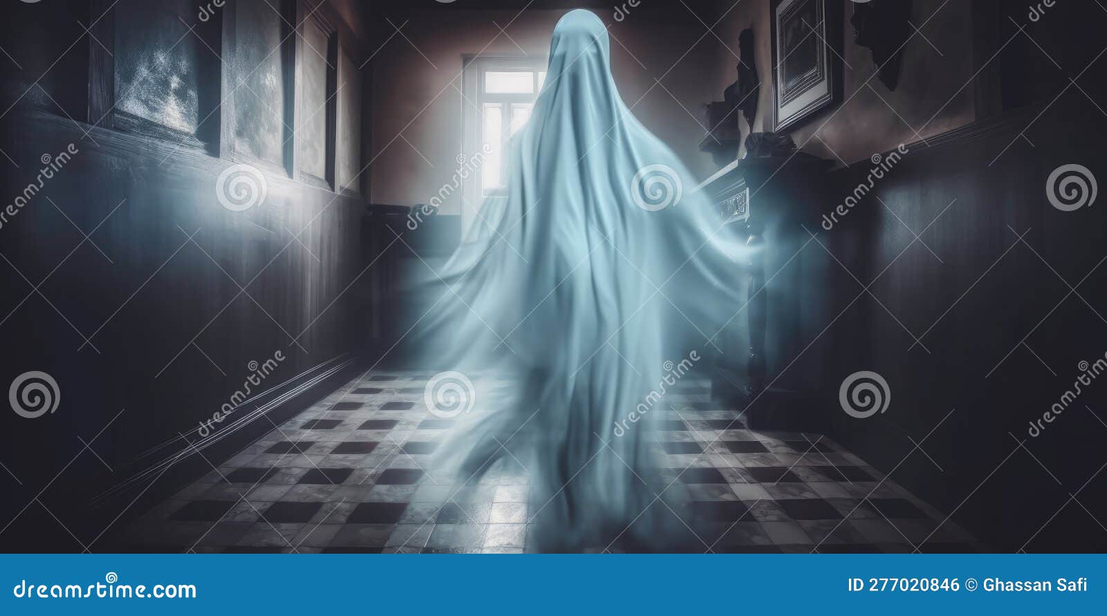 Paranormal Activity of an Apparition Approaching Stock Photo - Image of ...