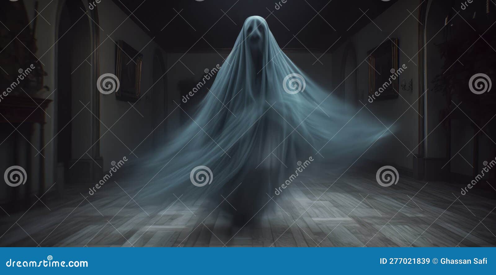 Paranormal Activity of an Apparition Approaching Stock Image - Image of ...