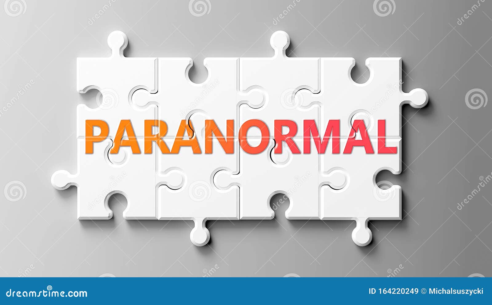 Paranormal Complex Like a Puzzle - Pictured As Word Paranormal on a ...