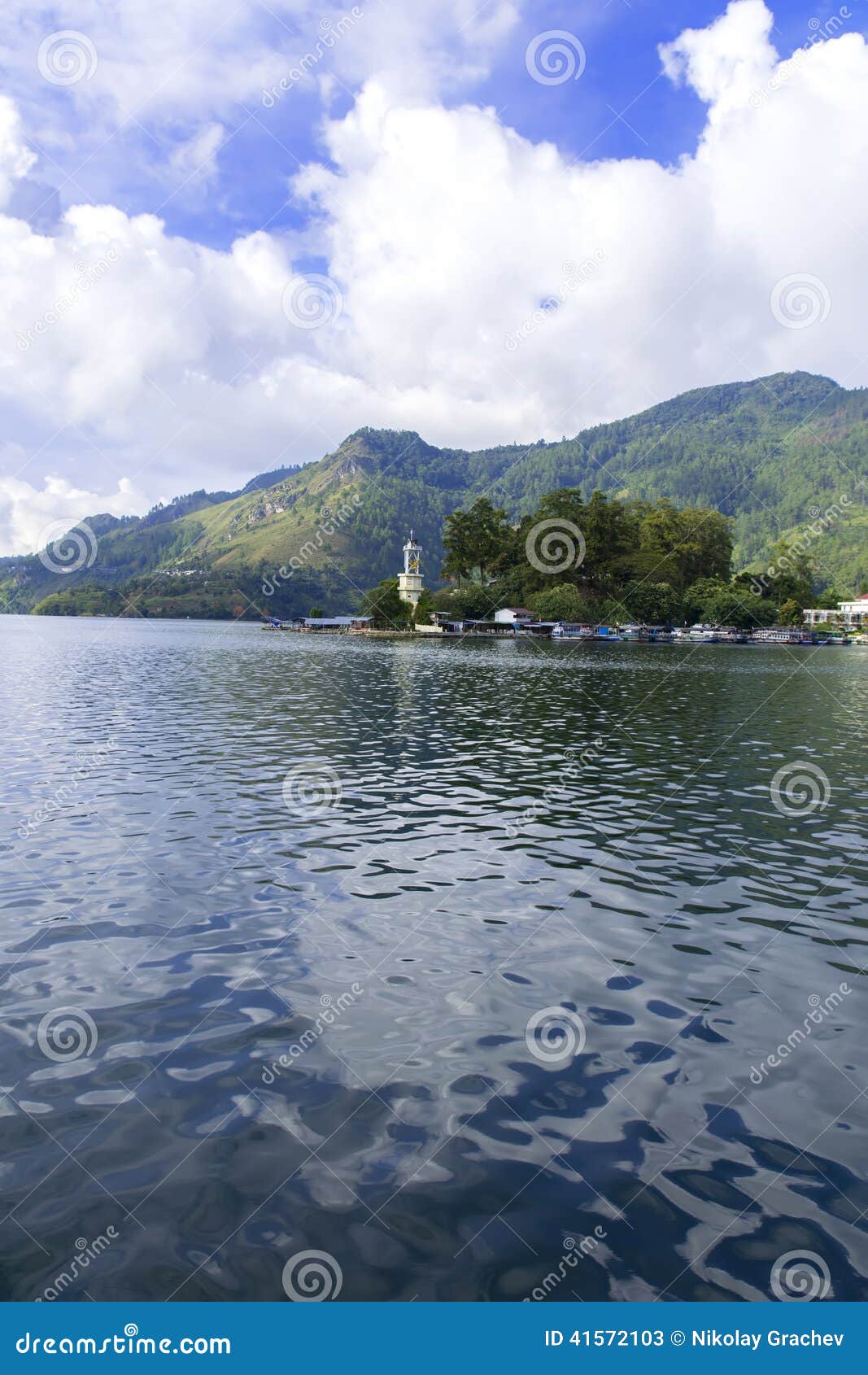 Parapat Lighthouse. stock image. Image of toba, volcanic - 41572103