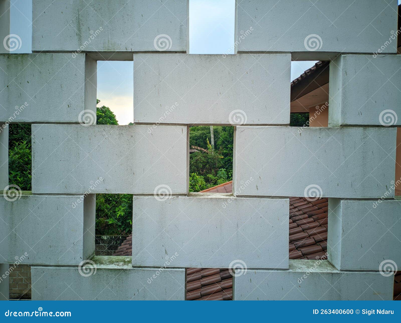 Only the Parapet on the Upper Wall Stock Photo - Image of upper, white ...