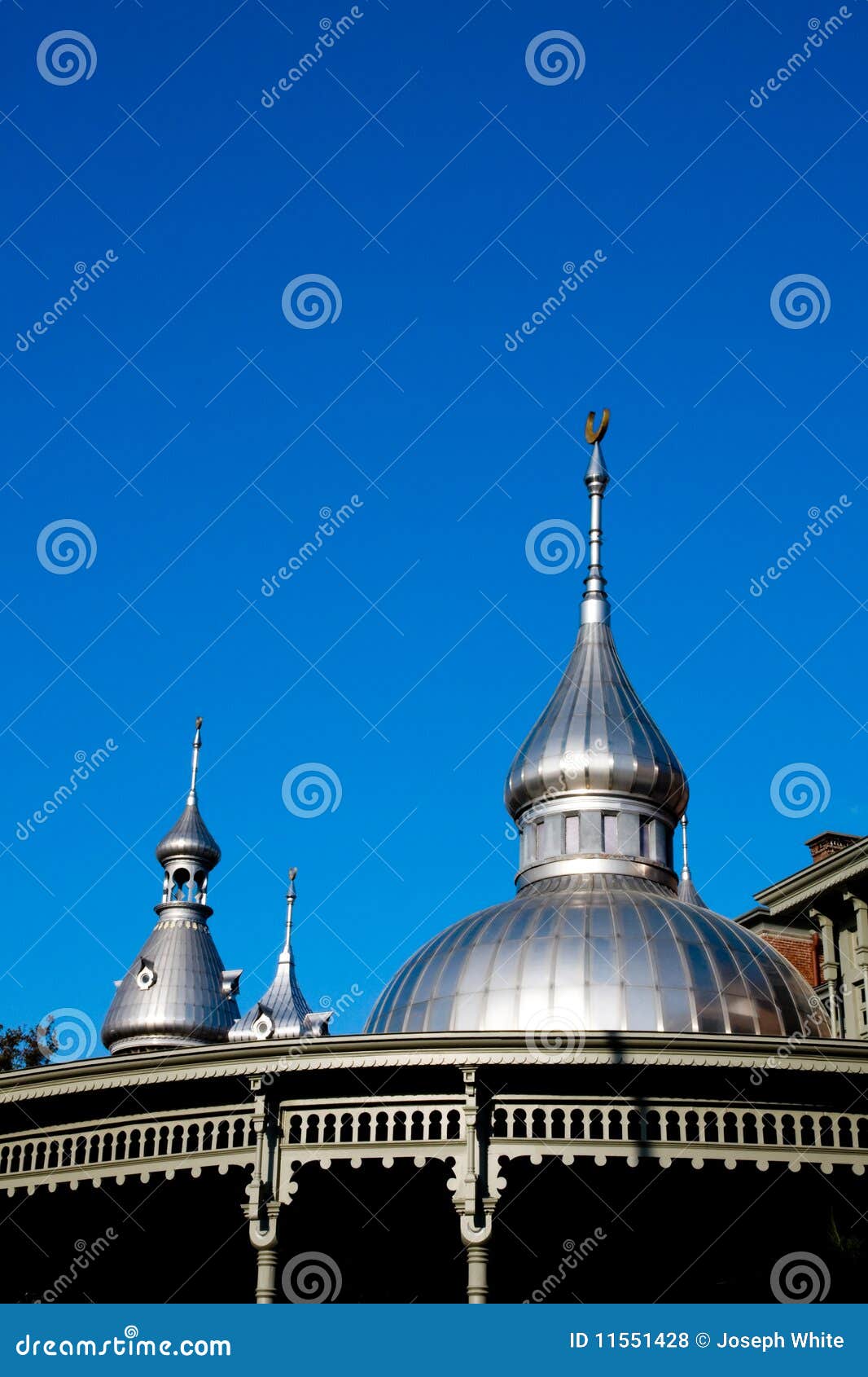 Parapets on Old Historical Building, in Tampa FL Stock Photo - Image of ...