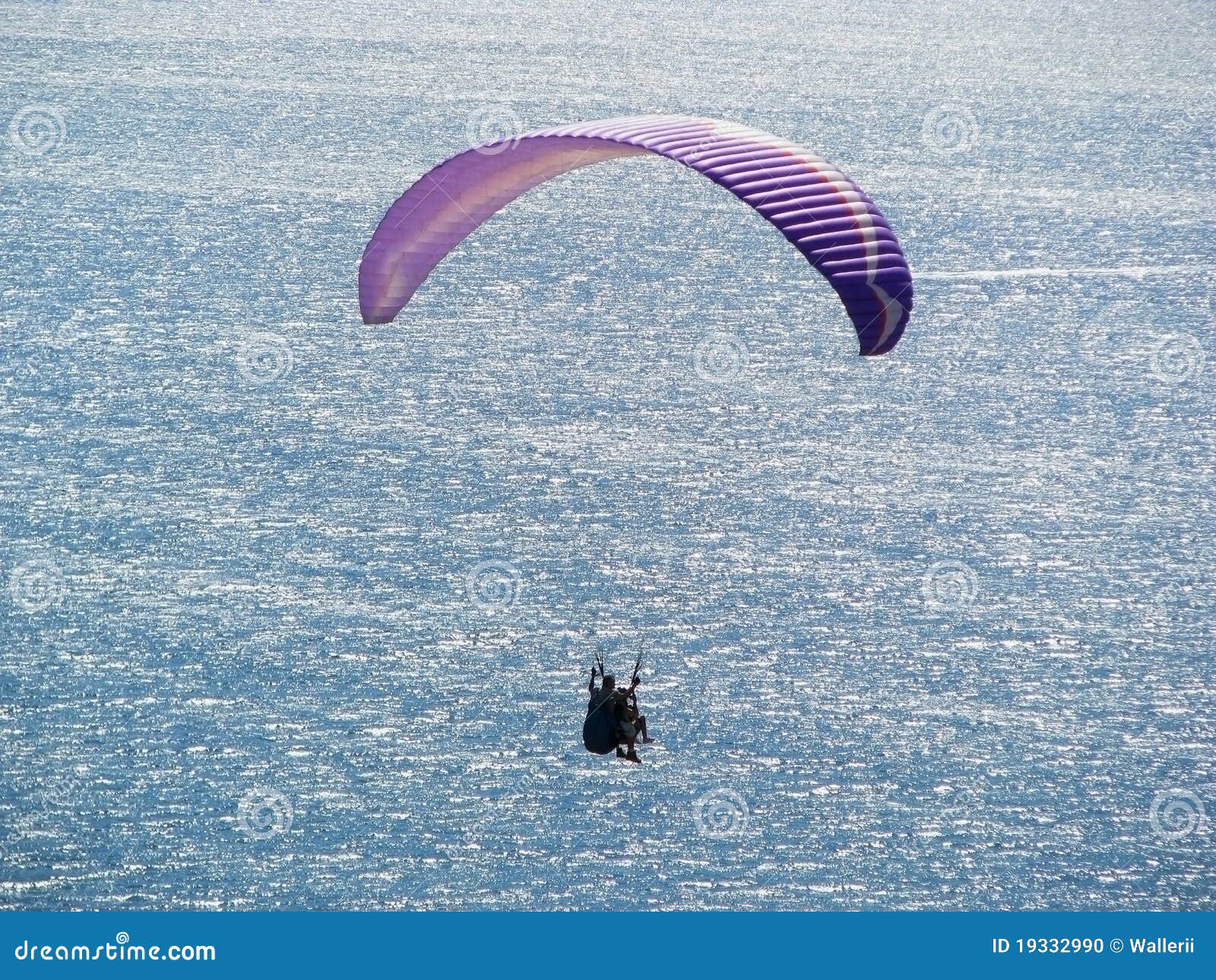 Paraplane flight. stock photo. Image of gliding, paragliding - 19332990