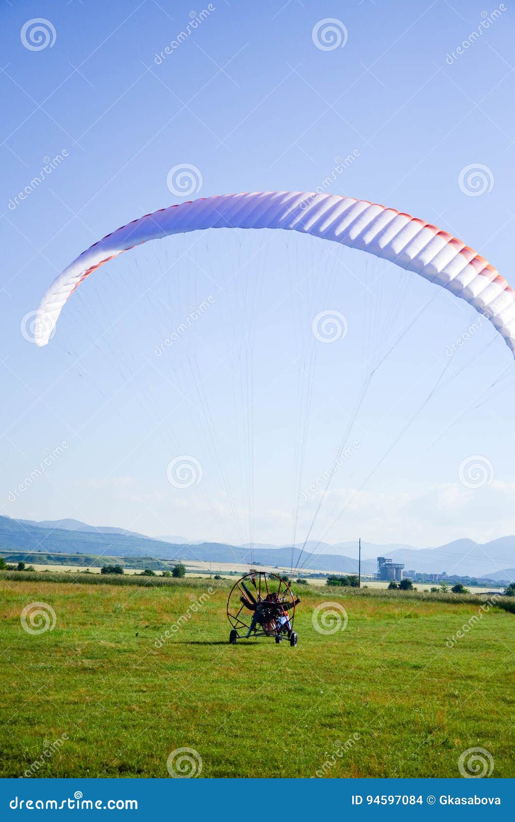 Paraplane stock photo. Image of hobbies, fantasy, paraglider - 94597084
