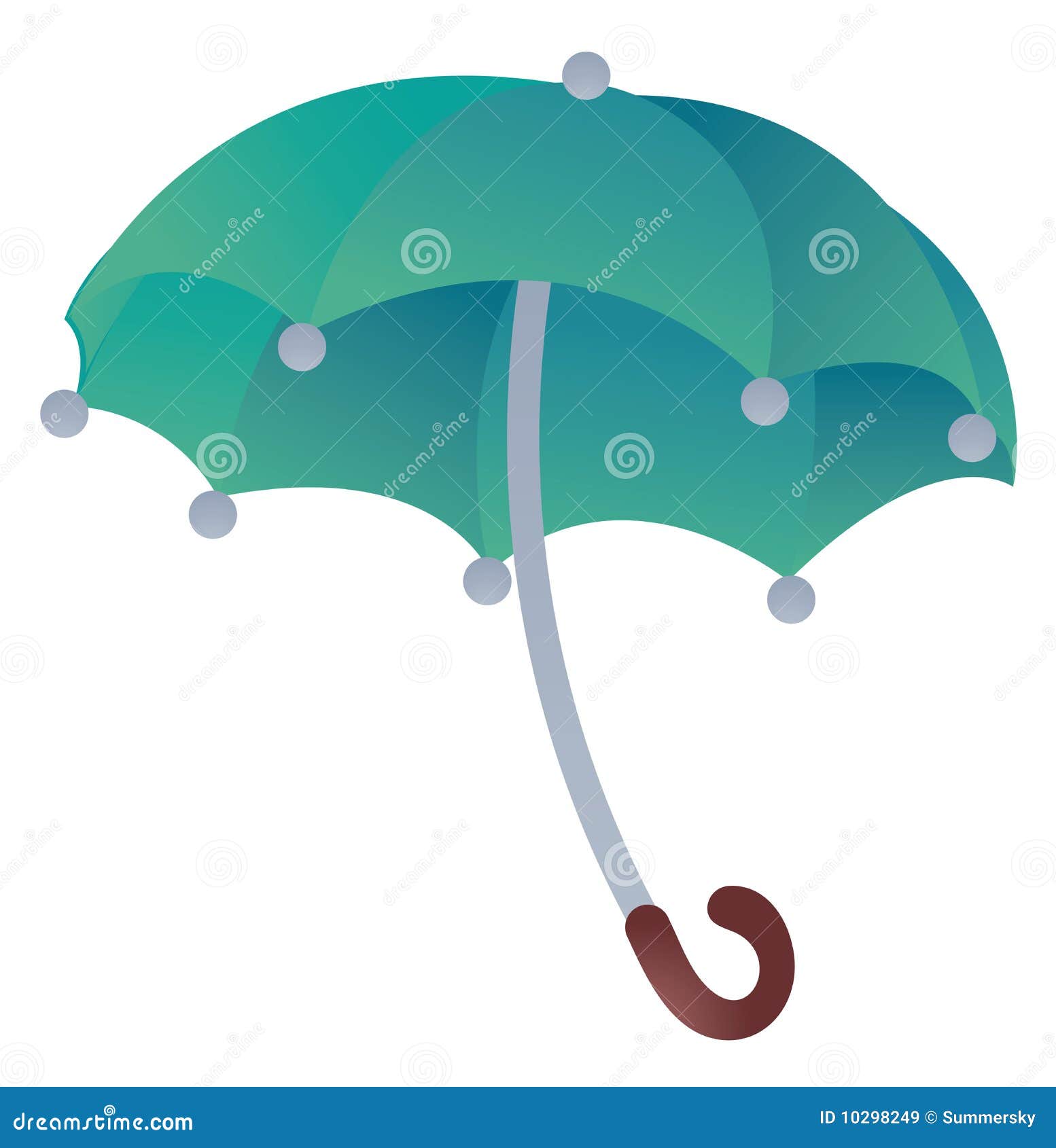 Paraply stock illustrationer. Illustration av öppnat - 10298249