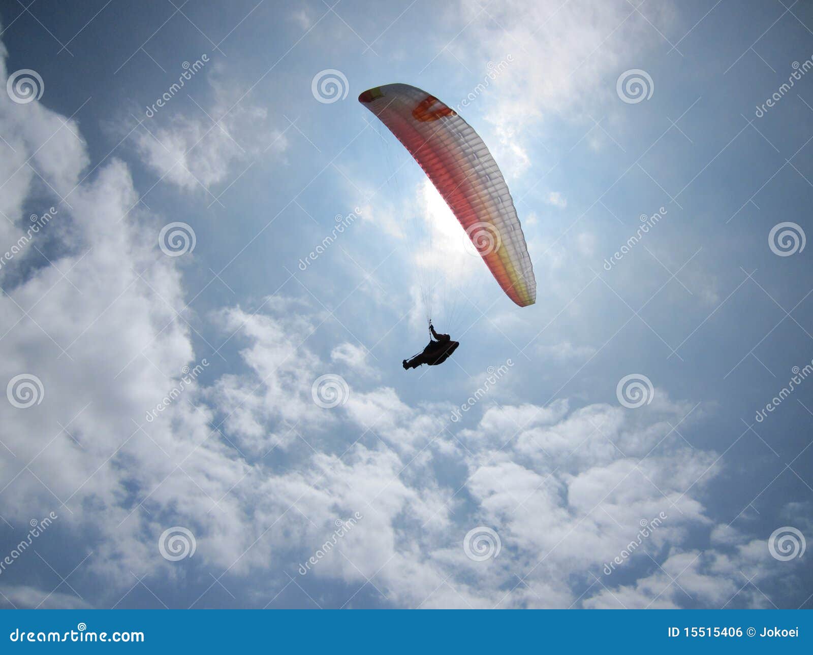 Parasailer stock photo. Image of carinthia, bird, para - 15515406