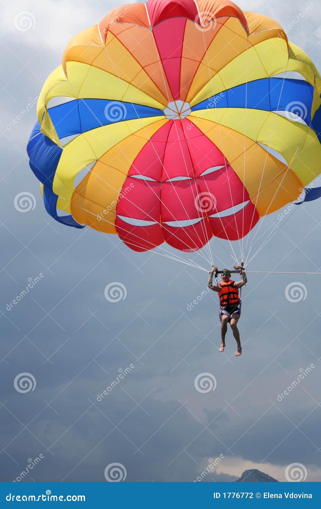 Parasailing stock photo. Image of soar, flight, landing - 1776772