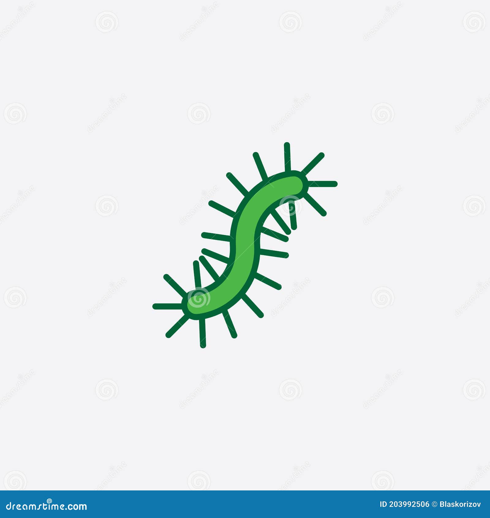 Parasite Icon Bacteria Vector Symbol Stock Vector - Illustration of ...