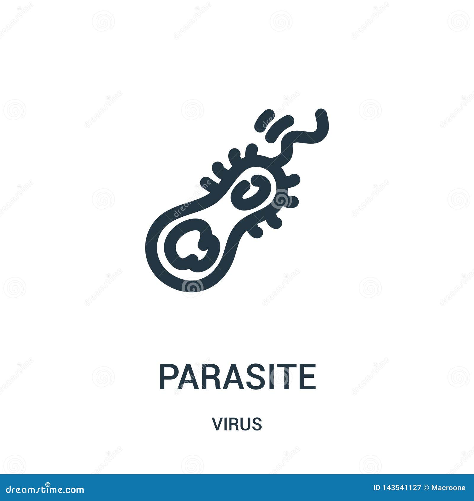 Parasite Linear Icon. Modern Outline Parasite Logo Concept On Wh ...