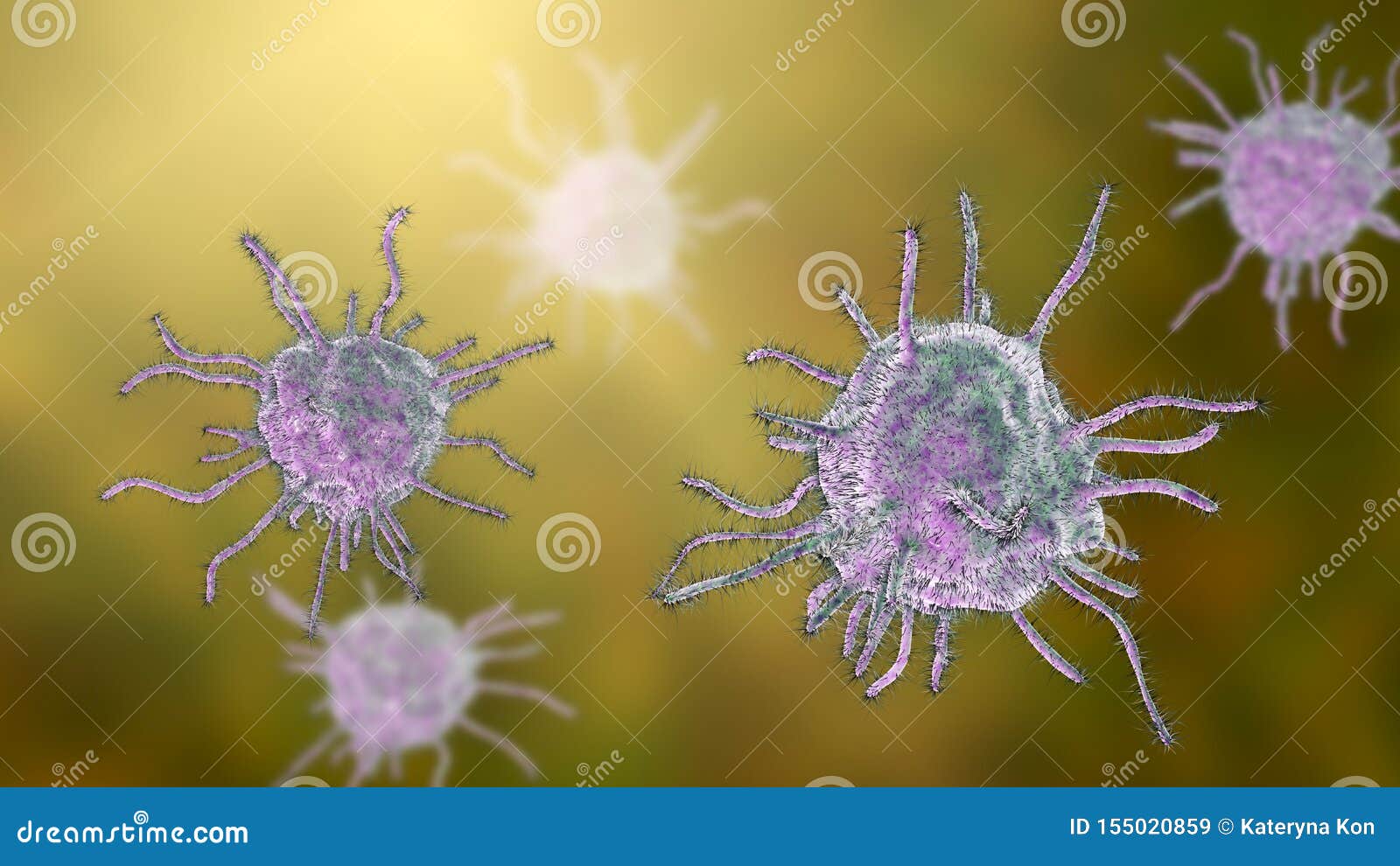Parasites or Pathogenic Microbes Stock Illustration - Illustration of ...
