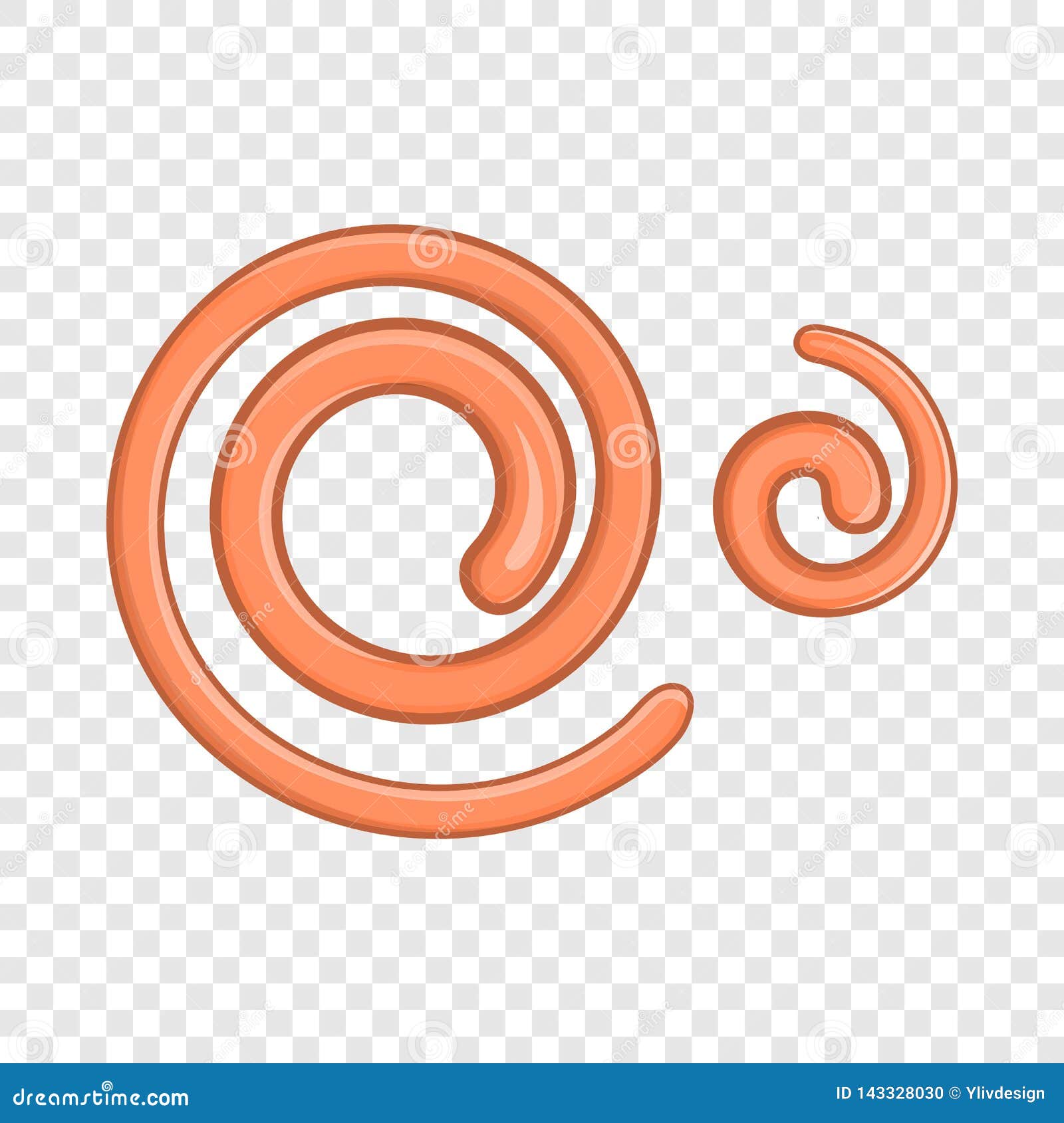 Parasitic Nematode Worms Icon, Cartoon Style Stock Vector ...