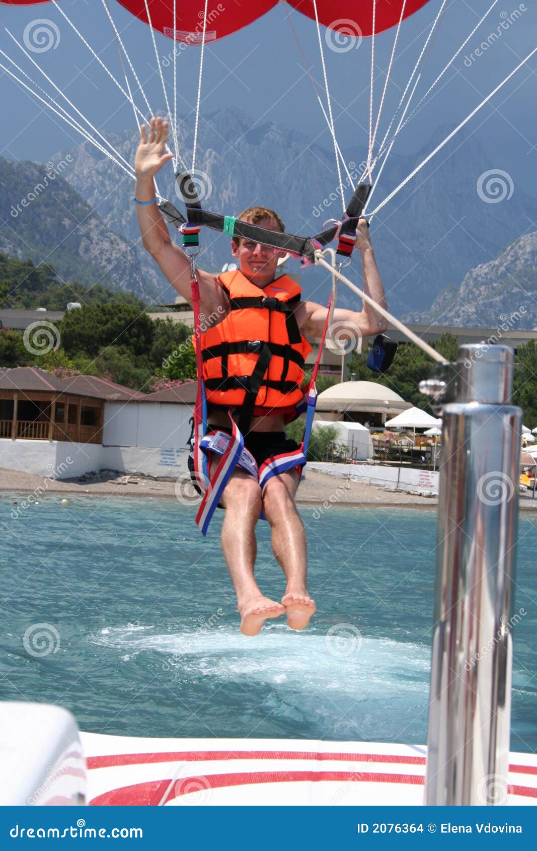 Parasliding stock photo. Image of motorsports, parachute - 2076364