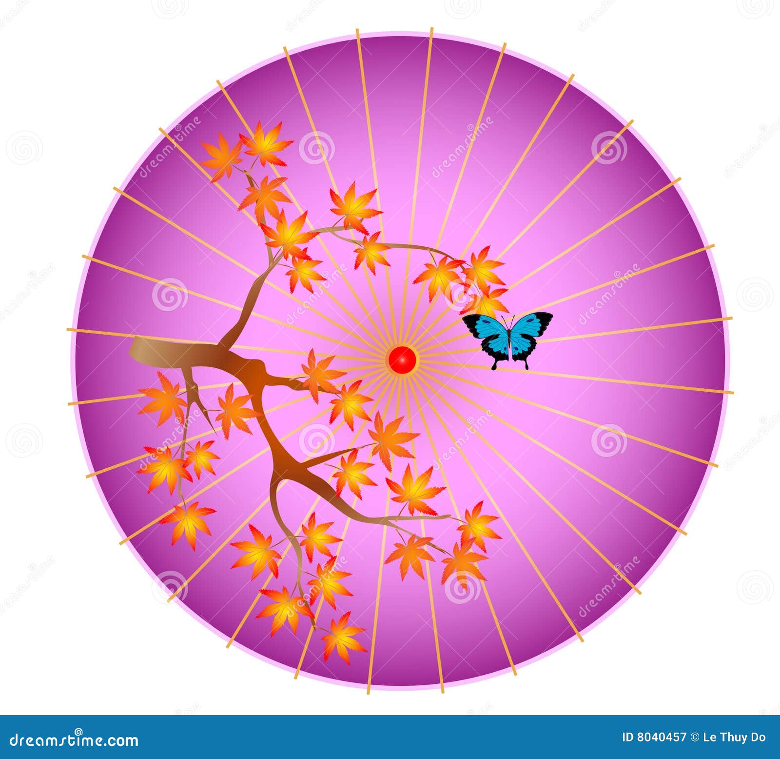 Parasol stock vector. Illustration of nature, clip, closed - 8040457