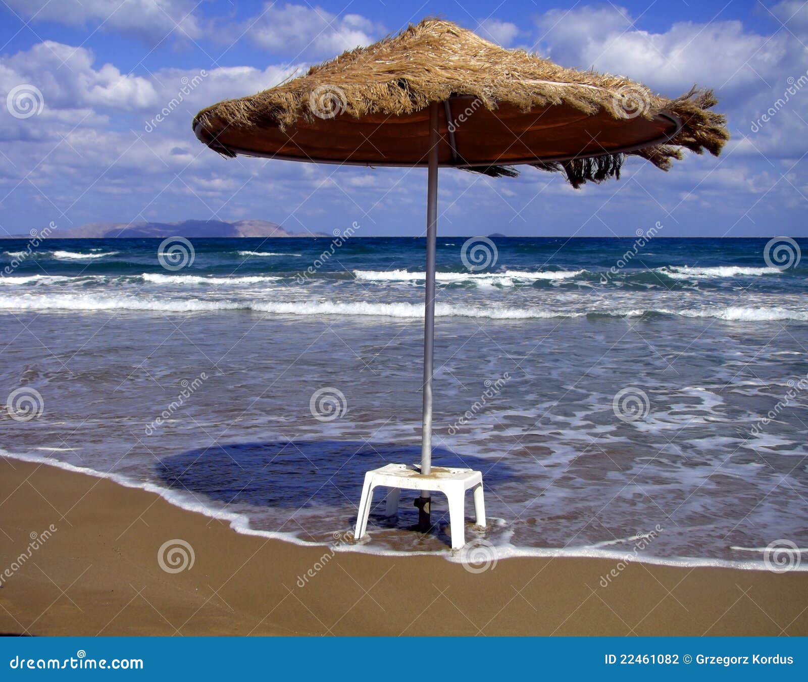 Parasol on beach stock photo. Image of coast, nature - 22461082