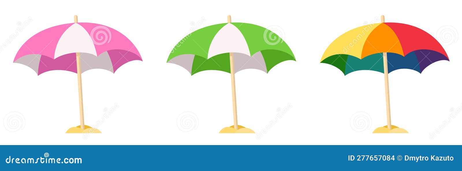 Parasol On The Beach In The Sand Sketch Drawing Icon Cartoon Vector ...