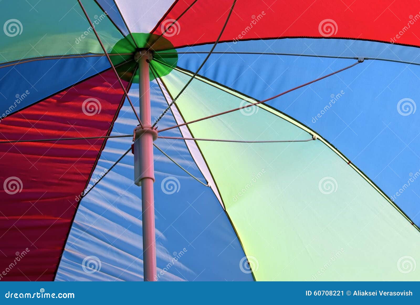 Parasol coloré image stock. Image du ombre, multicolore - 60708221
