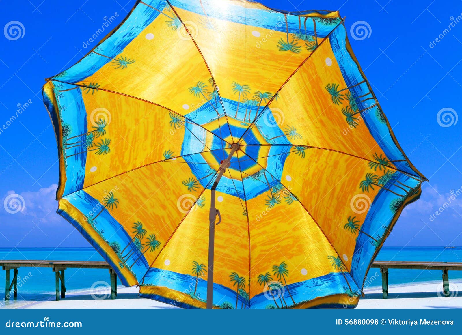 Parasol stock photo. Image of sunshine, coast, shadow - 56880098