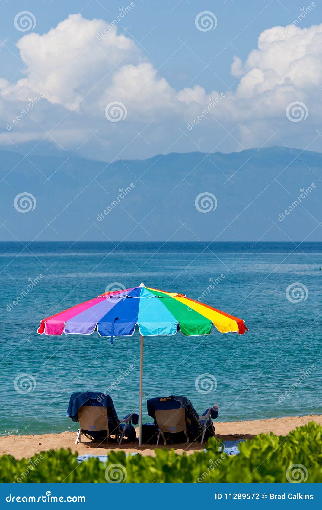 Parasol de playa foto de archivo. Imagen de tropical - 11289572