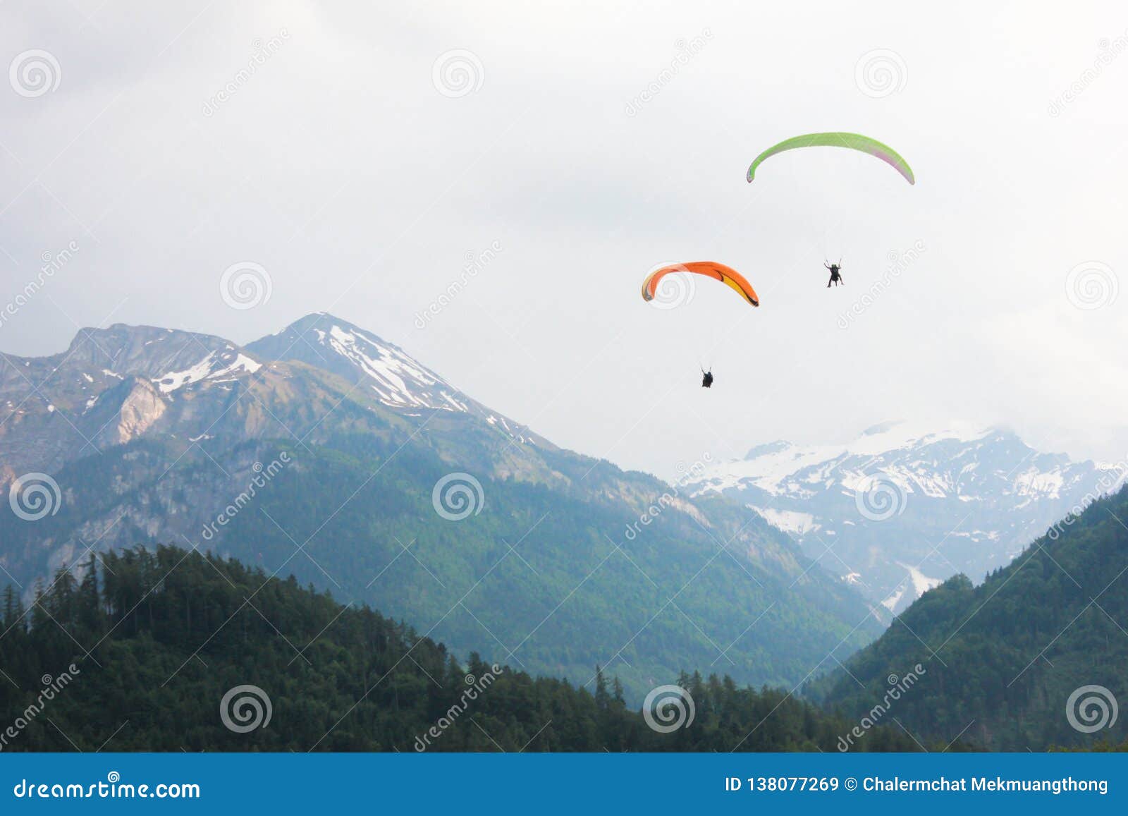 Parasol in the Sky with Natural Views Stock Image - Image of landscape ...