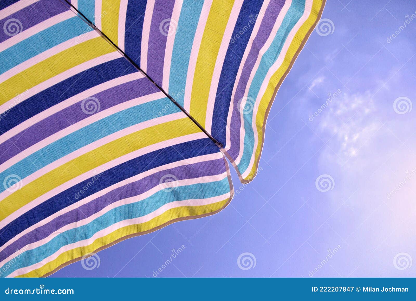 Parasol and sky stock image. Image of weather, tourism - 222207847