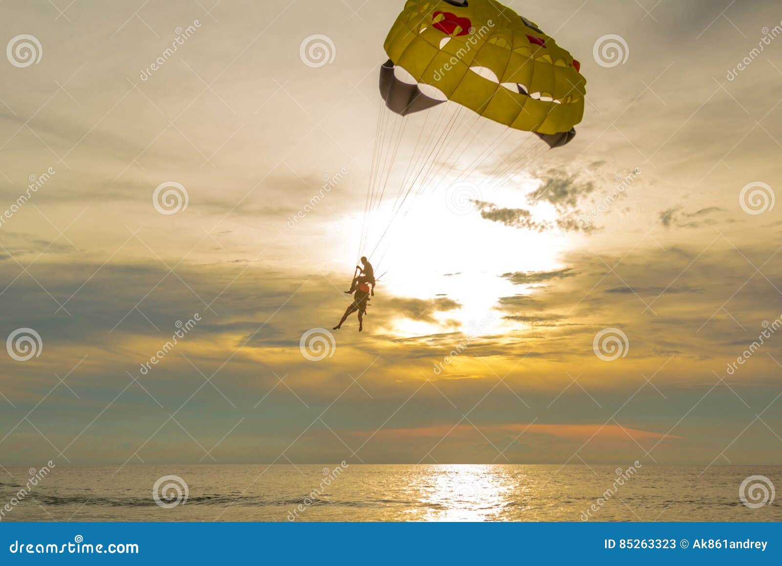 Paratrooper in the sky stock image. Image of tropical - 85263323