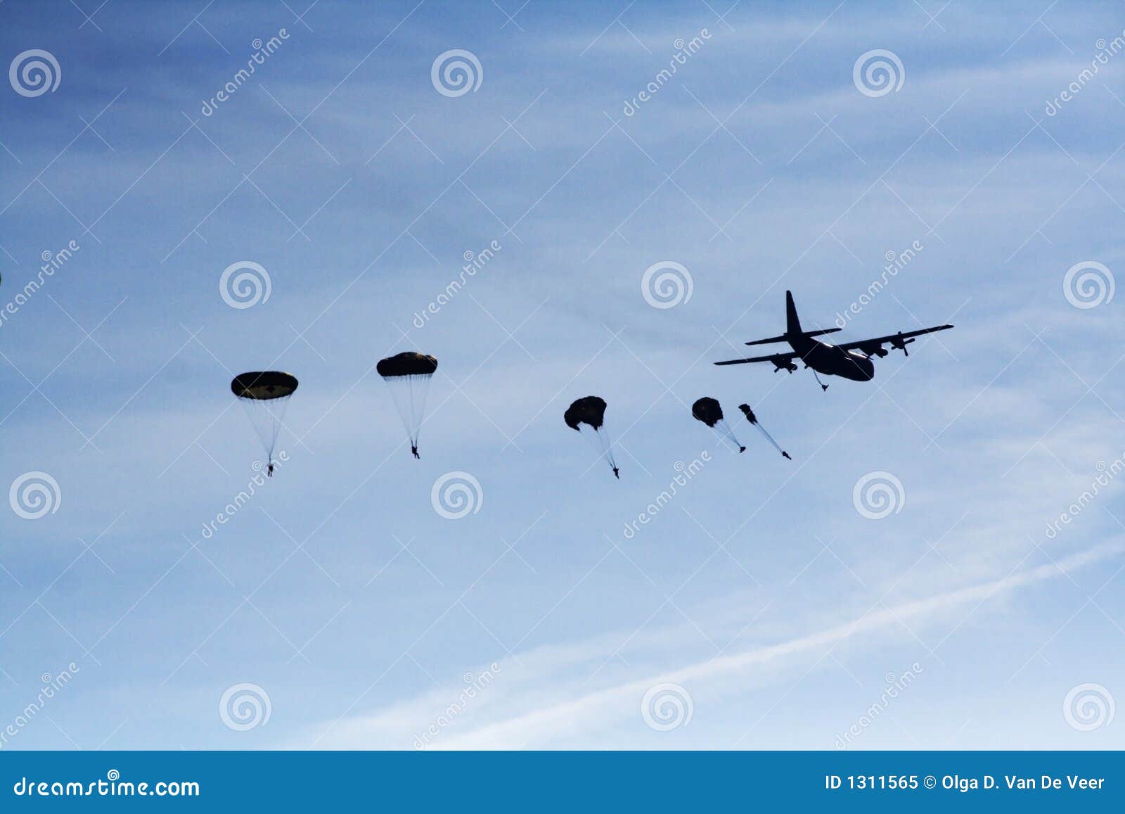 Paratroopers Royalty Free Stock Photo - Image: 1311565