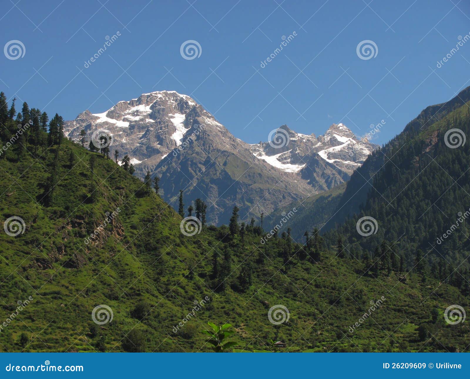 Parbati valley landscape stock image. Image of peaks - 26209609