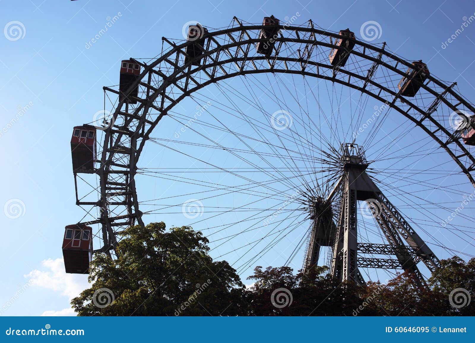 Parc de prater de Vienne image stock. Image du amusement - 60646095